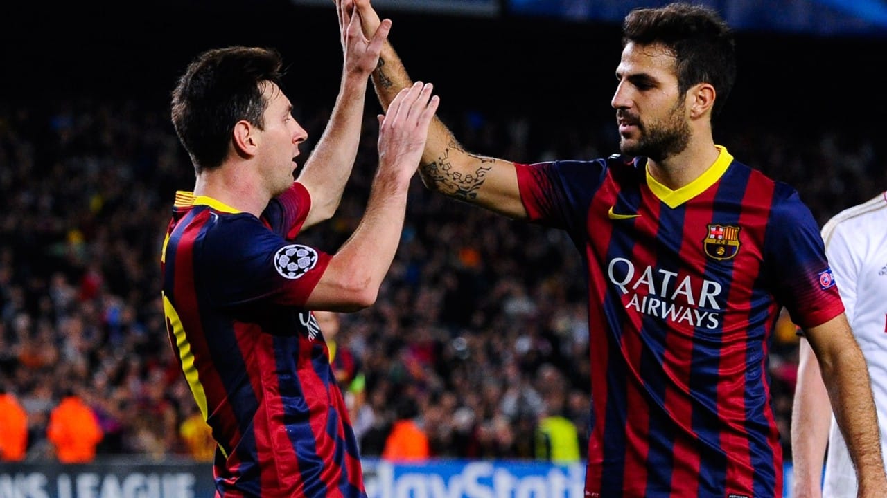 Cesc Fabregas says he would love it if Barcelona's Lionel Messi joins ...