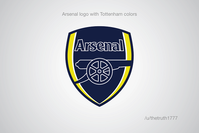 If Premier League club crests had their rival team's colours